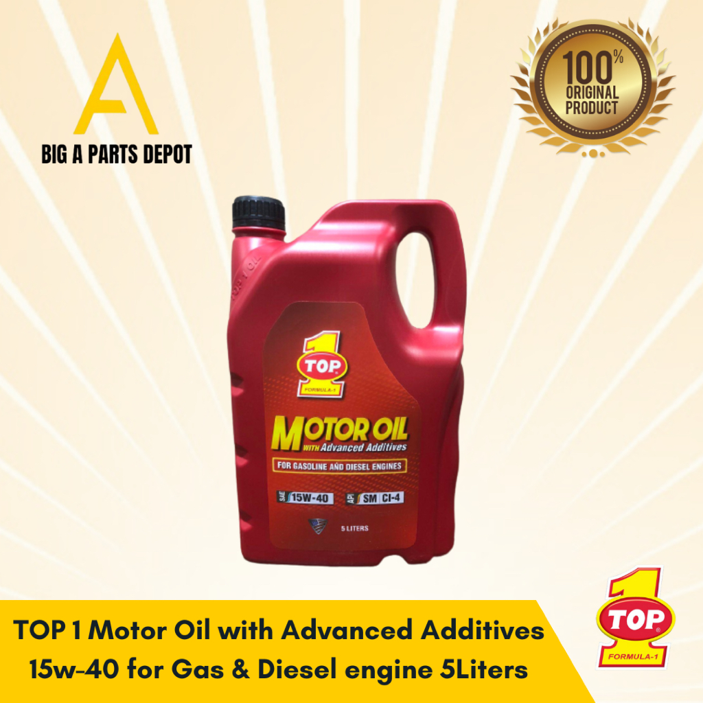 Top 1 - 15w-40 Multigrade Motor Oil w/ Advanced Additives for Gasoline ...