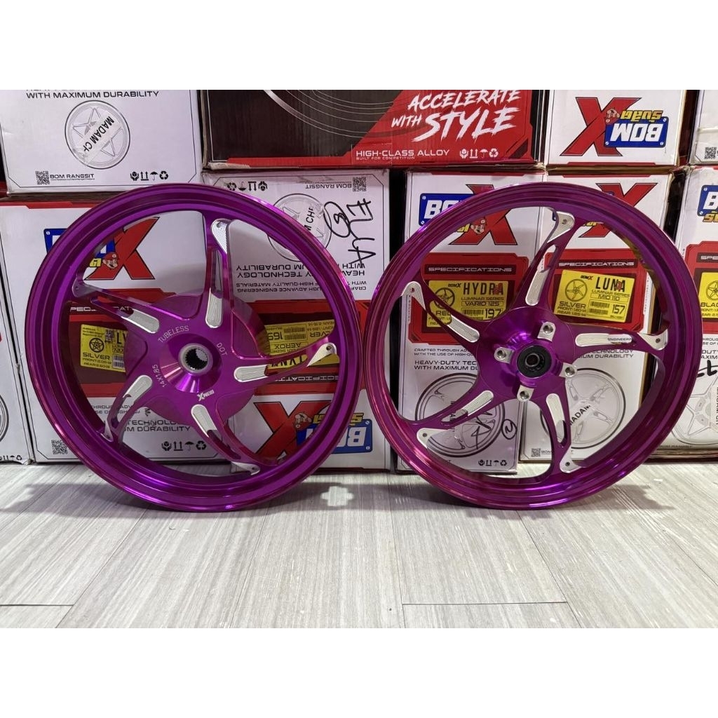 BOM X MAGS SET HYDRA VIOLET FOR CLICK 125 / 150 | Shopee Philippines