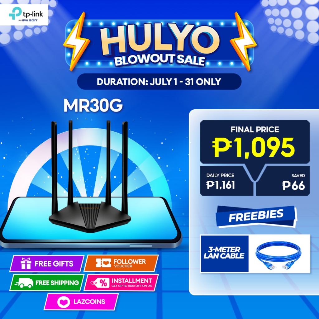 TP-Link MR30G Mercusys AC1200 Wireless Dual band Gigabit Router ...