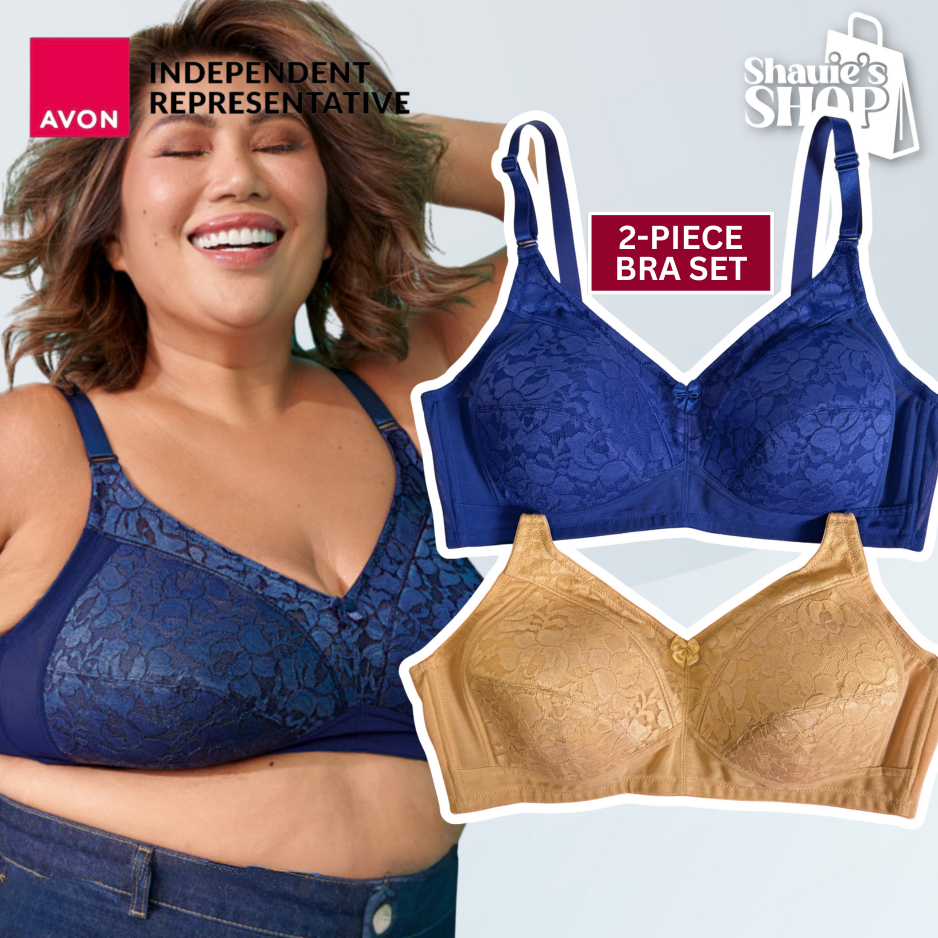 AVON Carolina Non-wire M-Frame 2-pc Plus Size Bra Set ( Sizes: 38B - 42B ) | Shopee Philippines