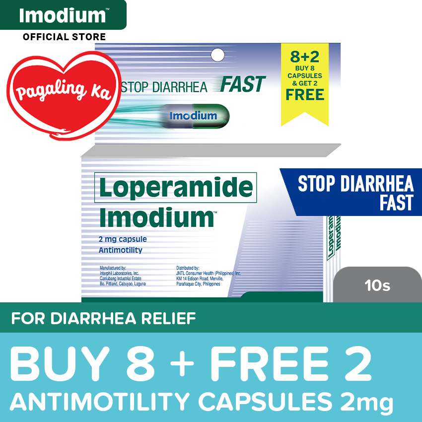 Imodium 2mg (8+2 FREE) : for diarrhea relief, stop diarrhea fast ...