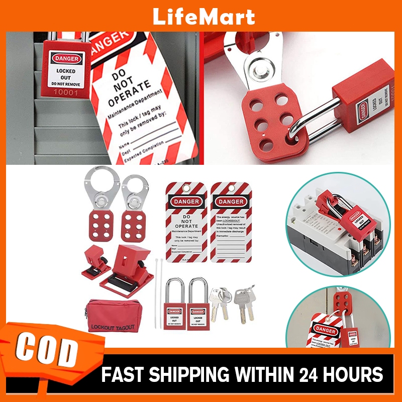 Electrical Lockout Tagout Kit Clamp And Universal Multipole Circuit ...