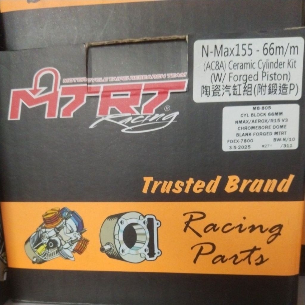 MTRT CYLINDER BLOCK SET (66mm) for NMAX/AEROX/R15 | Shopee Philippines