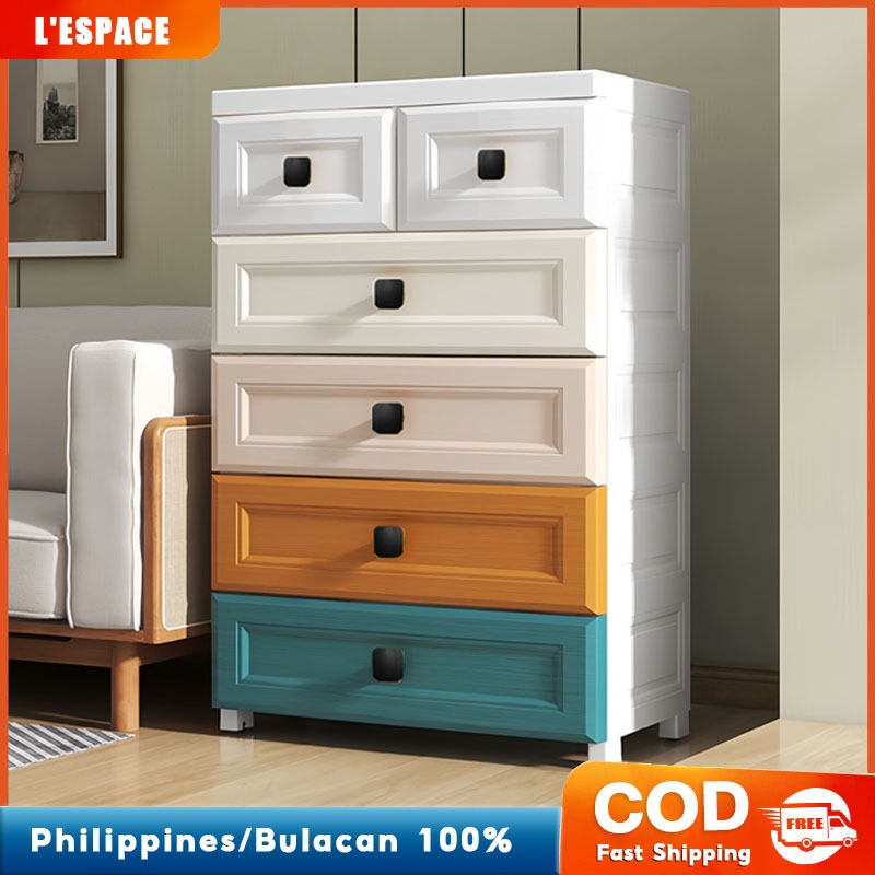 L'ESPACE Multi-Layer Drawer Cabinet Plastic Clothes Storage Cabinet ...