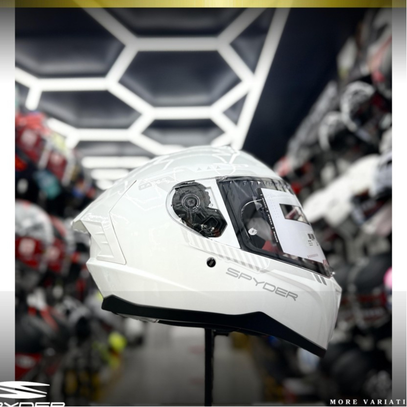 SPYDER RADAR SINGLE VISOR FULL FACE MOTORCYCLE HELMET | Shopee Philippines
