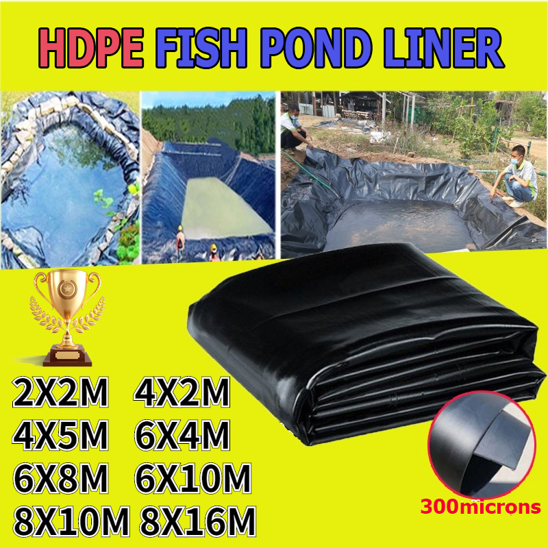 【HDPE Top Quality】Fish Pond Liner 300microns pond liner for fish pond ...