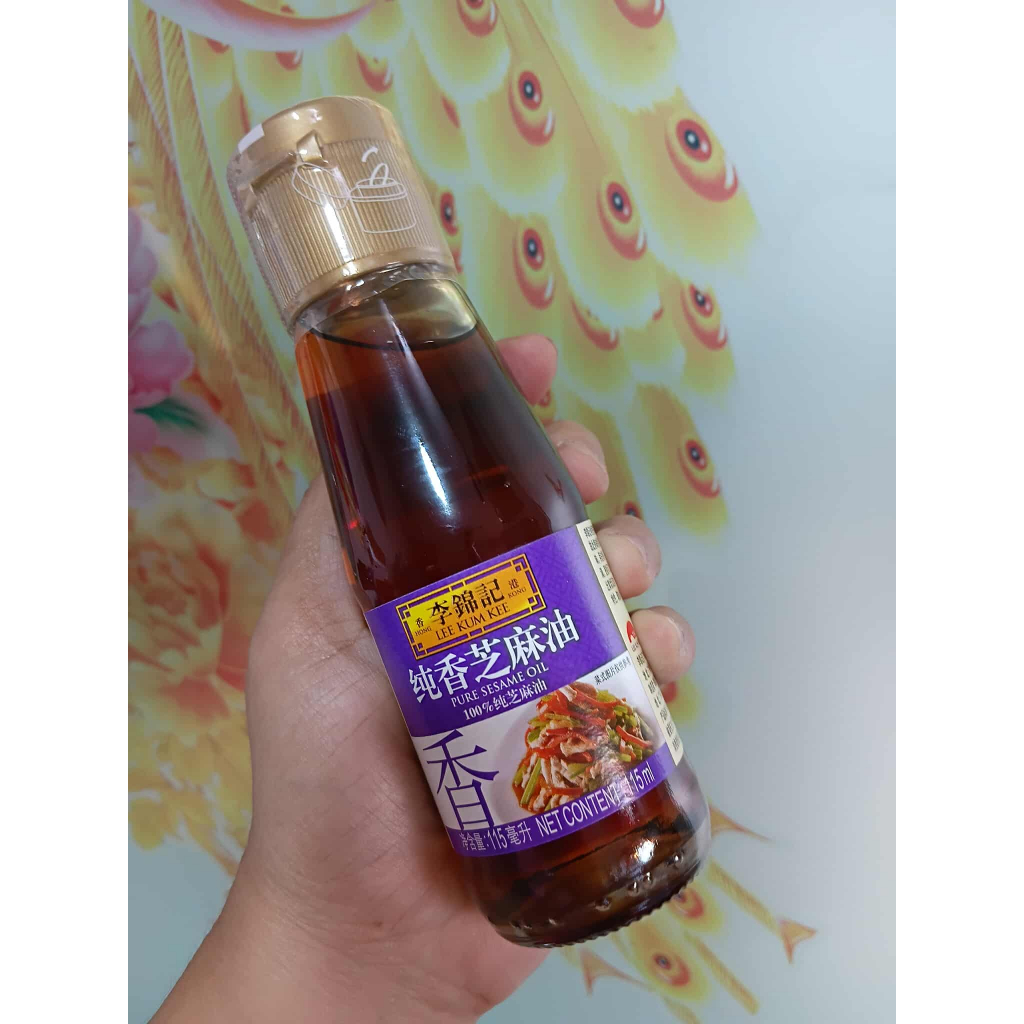 LEE KUM KEE PURE SESAME OIL 115ML SALE EXP.04-08-2026 DATE STAMP ON ...