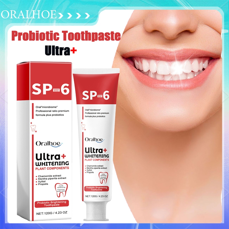 ORALHOE Probiotic Brightening Toothpaste 120g Oral Cleaning & Odour ...