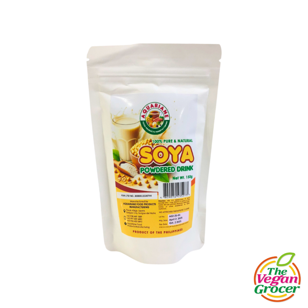 Aquariane Pure Soya Powdered Milk 150g (gluten-free, no sugar-added ...