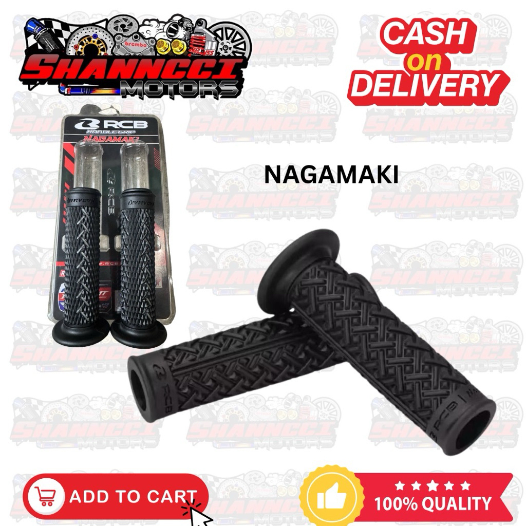 RCB RACING BOY NAGAMAKI RUBBER HANDLE GRIP (UNIVERSAL) | Shopee Philippines