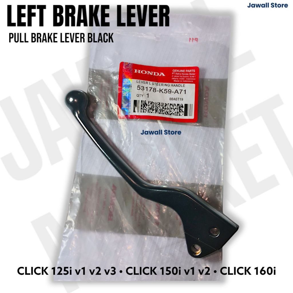 Brake Lever Click 125i / 150i / 160. Honda Genuine Lever Left Steering ...