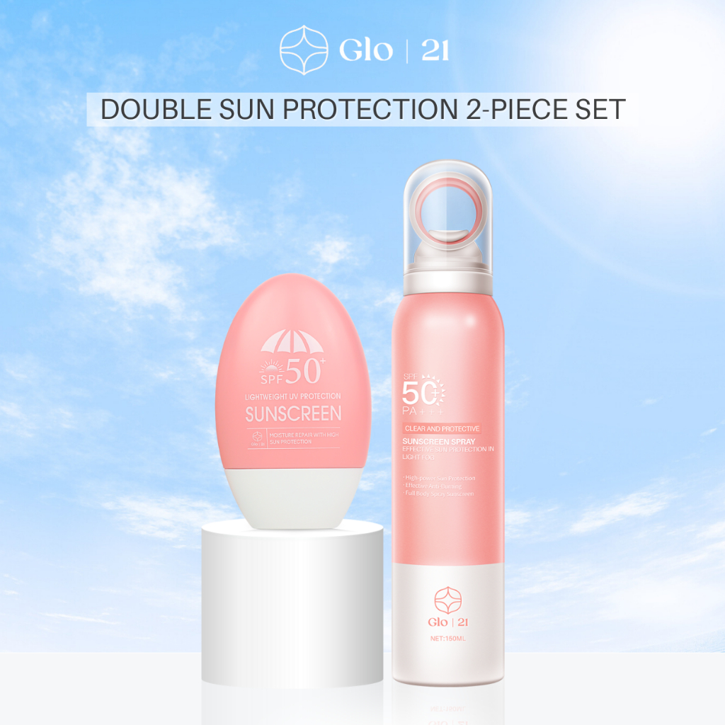Glo21 Double Sun Protection 2-piece set | Shopee Philippines