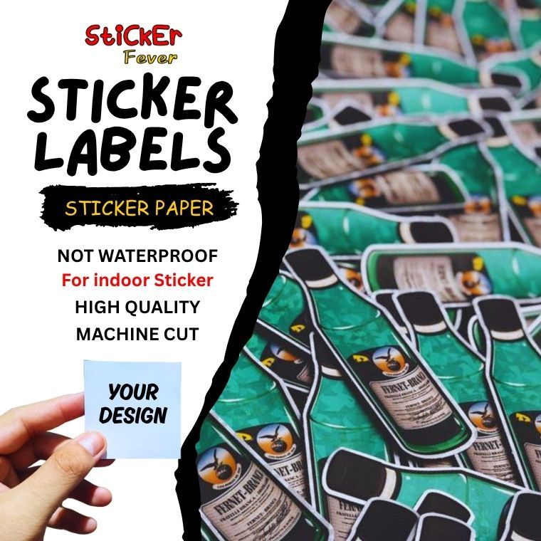Sticker Paper Labels Customize Sticker Product Logo Indoor Sticker Not ...