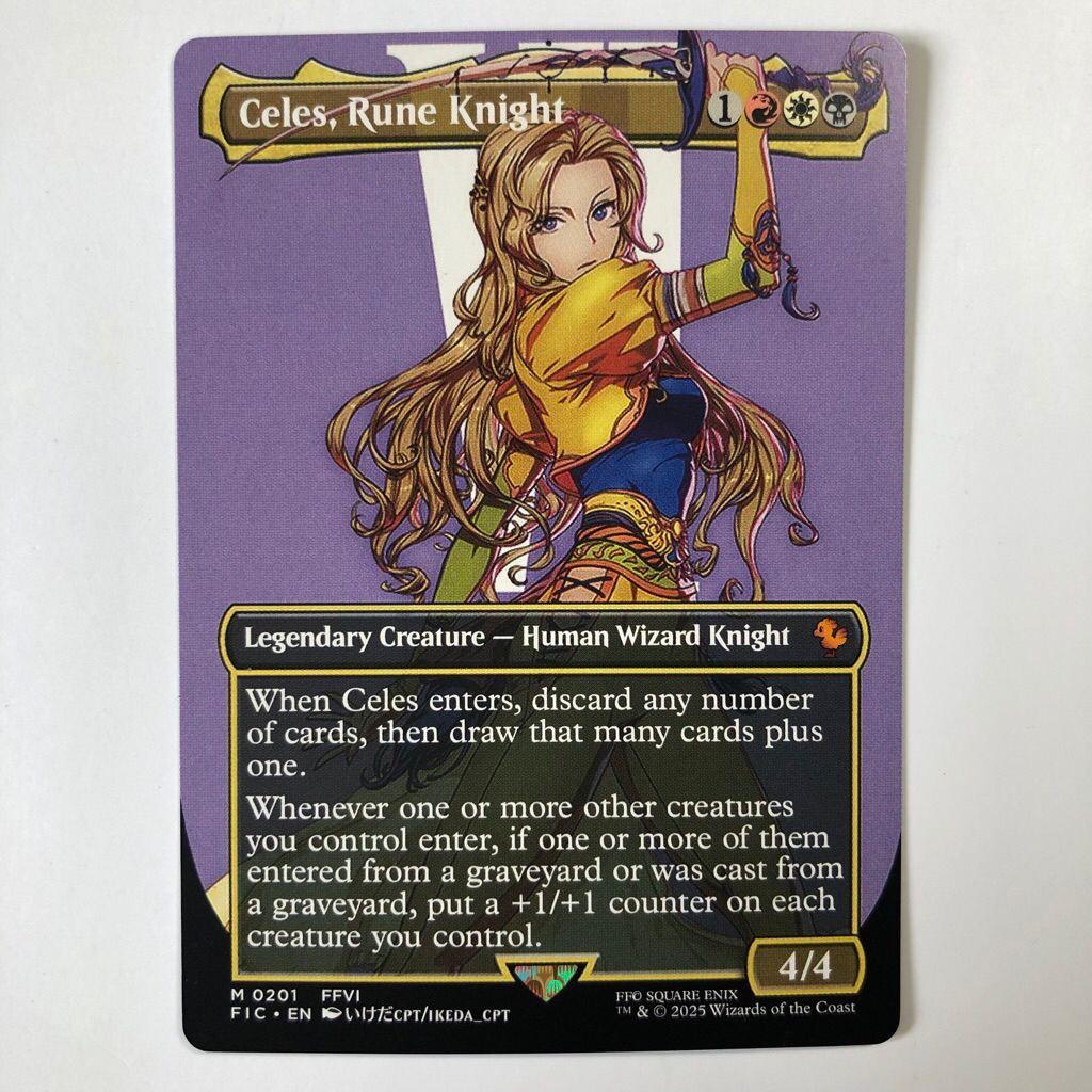 Playtest Card - Celes, Rune Knight (FIC) Borderless | Shopee Philippines