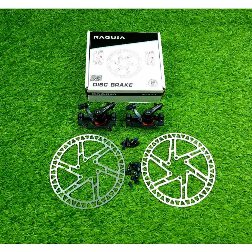 Ragusa R200 R100 Bike Mechanical Disc Brake Caliper Set w/ Rotor 160mm ...