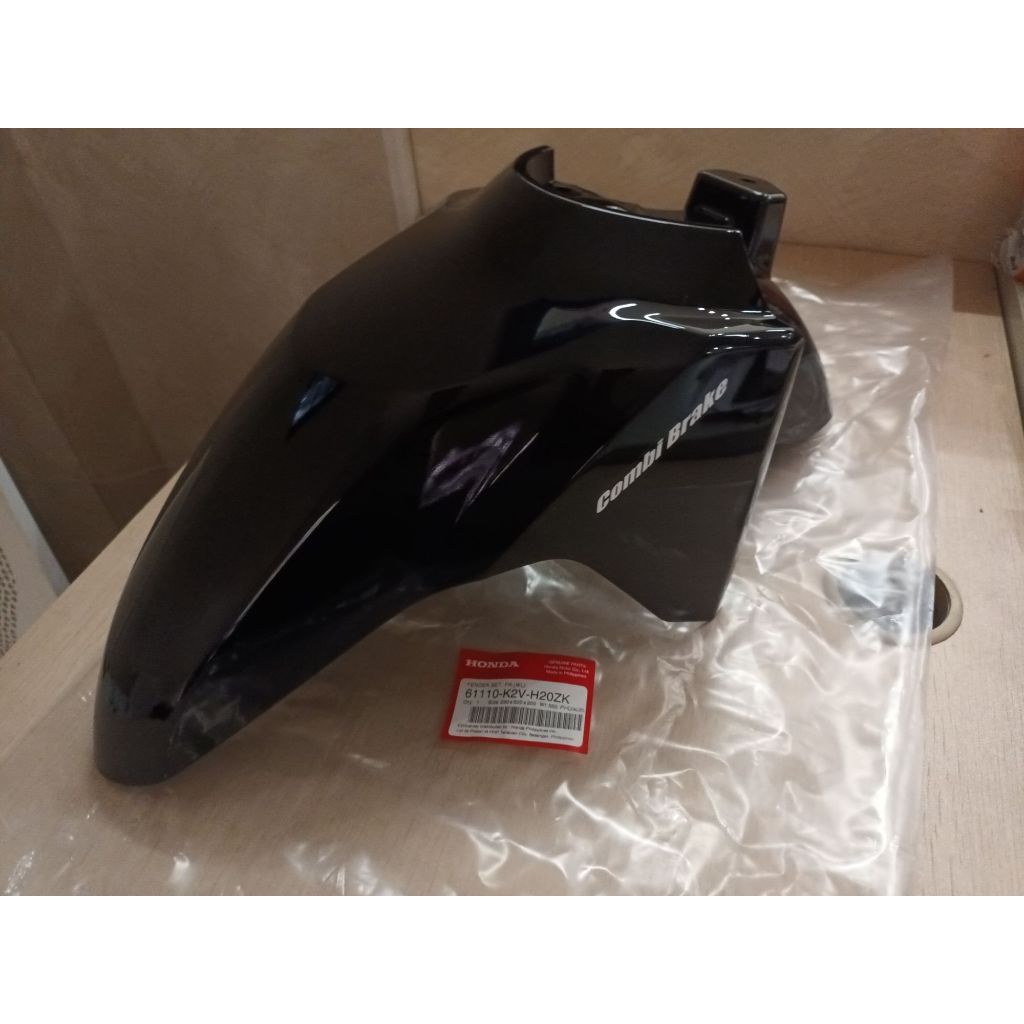HONDA CLICK 125 V3 FRONT FENDER GLSSY BLACK 61110-K2V-H20ZK | Shopee ...