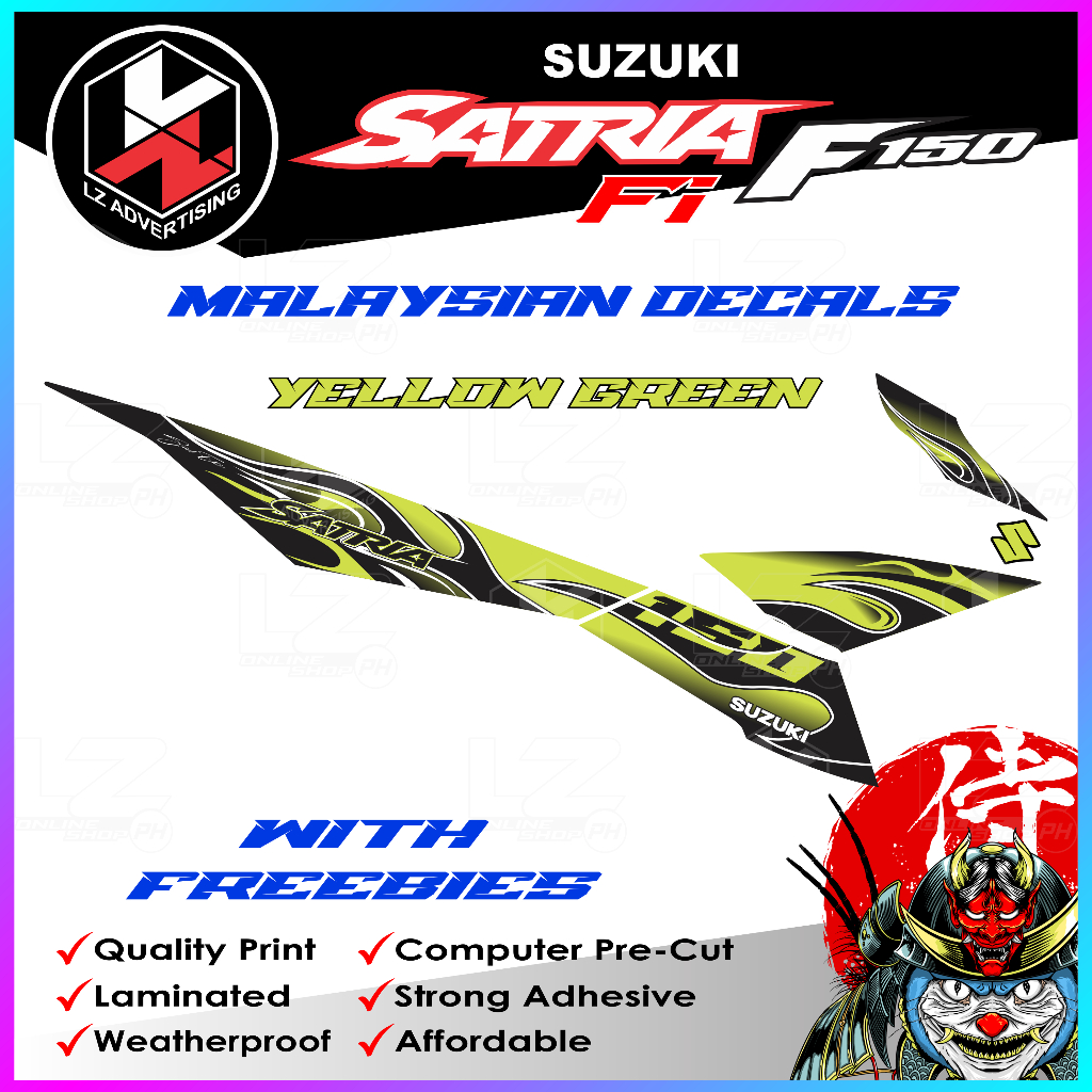 Suzuki Raider R150 Fi Satria Malaysian Decals / Stickers with Freebies ...