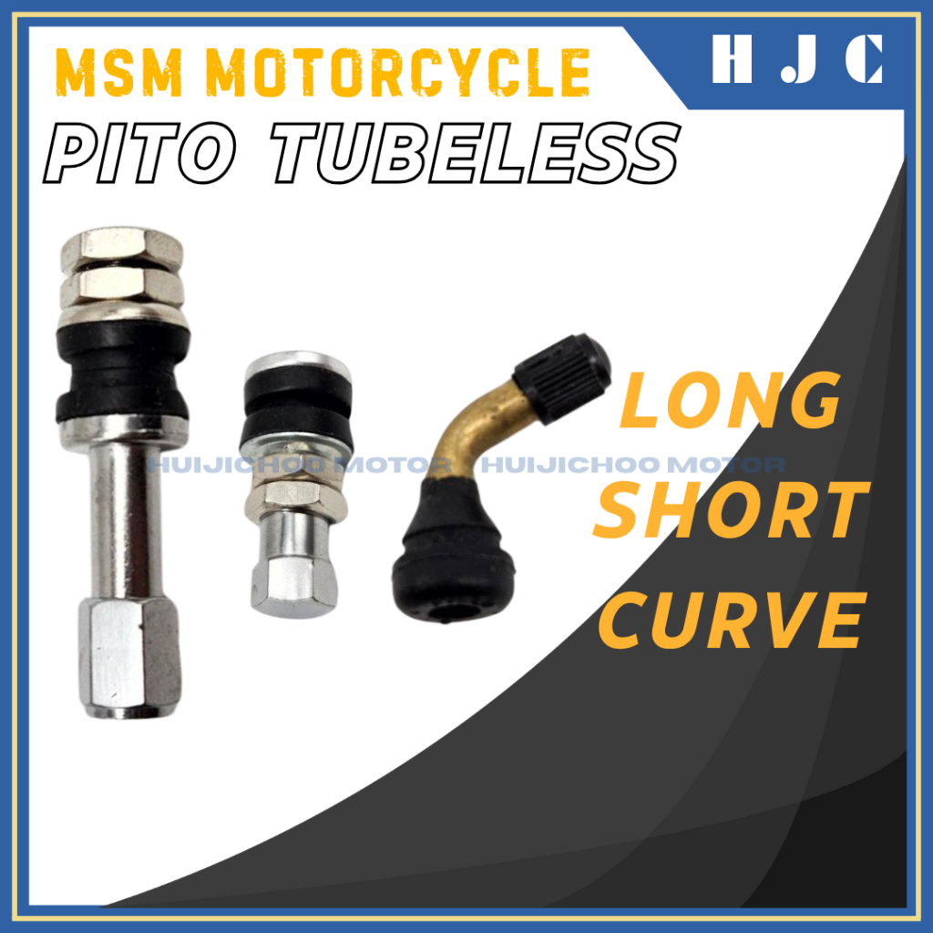 MSM motorcycle pito tubeless long/short/curved QUALITY | Shopee Philippines