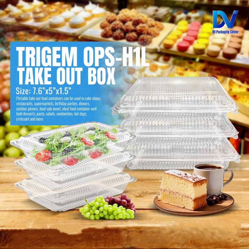 Trigem OPS-H1L Take Out Box (50pcs - 100pcs) | Shopee Philippines