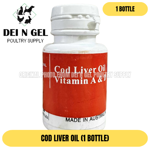 Cod Liver Oil for Gamefowl (1 BOTTLE/100 SOFTGELS) | Shopee Philippines