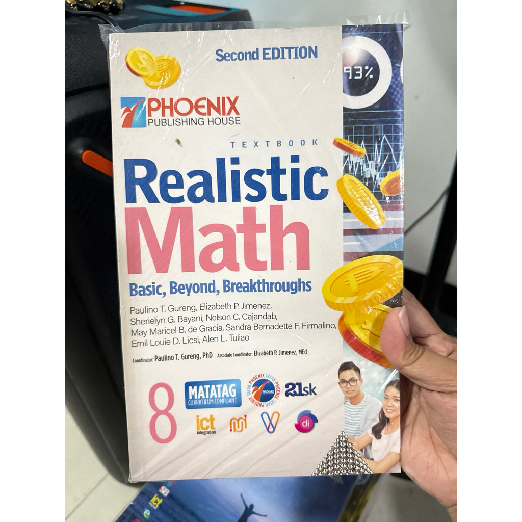 REALISTIC MATH 8 Matatag Curriculum (Brandnew) | Shopee Philippines