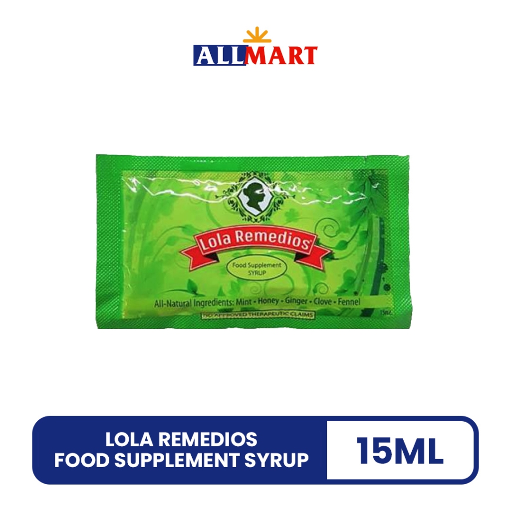 Lola Remedios Food Supplement Syrup 15ml - AllMart Shop | Shopee ...