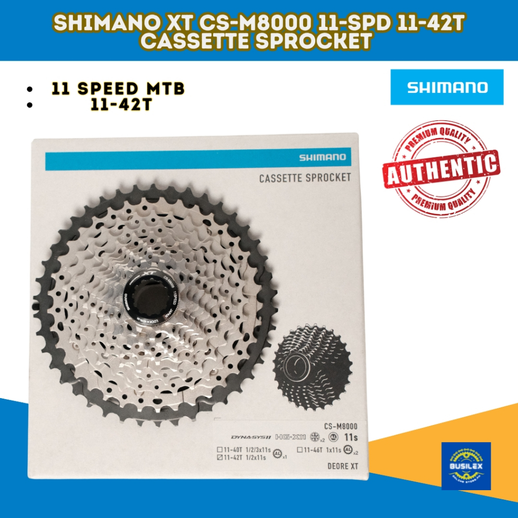 SHIMANO Deore XT Cog's CS-M8000 11-Spd 11-46/42T | Shopee Philippines