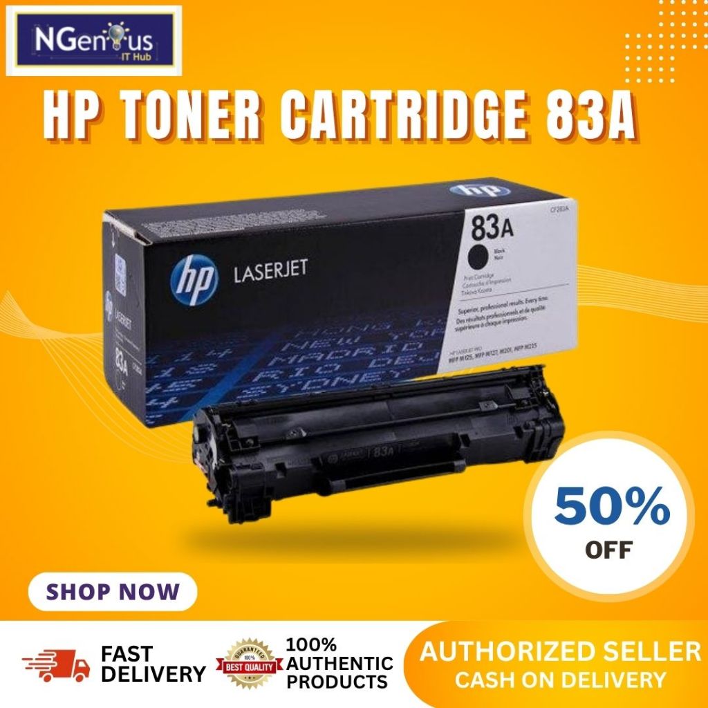 HP 83A Black Original LaserJet Toner Cartridge (CF283A) | Shopee Philippines
