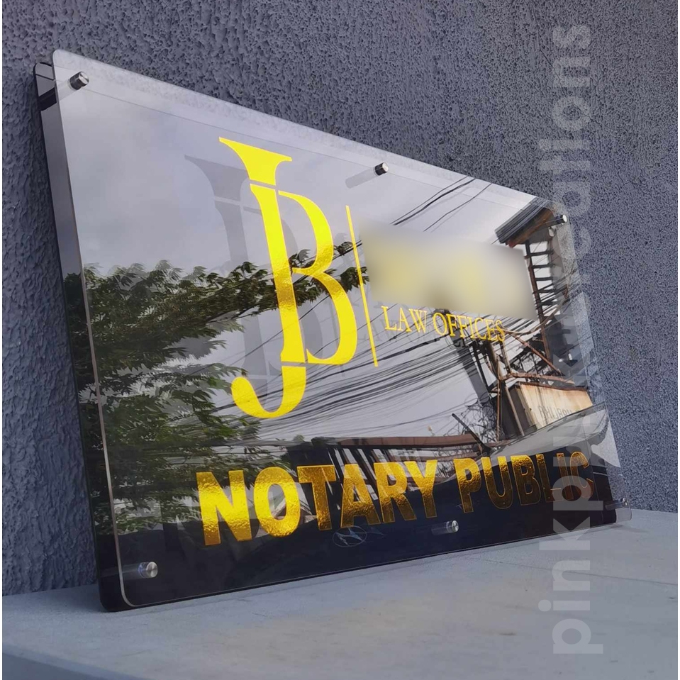 Double Layer Acrylic Signage (Wall Signage) | Shopee Philippines