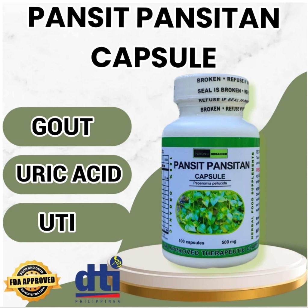 PANSIT PANSITAN/ULASIMANG BATO CAPSULES 100 caps. 500 mg by purong ...
