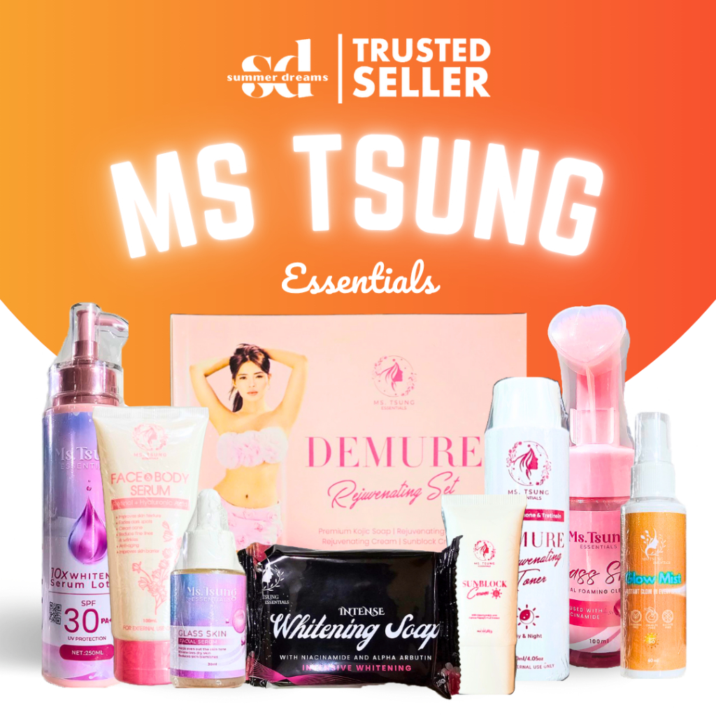 MS TSUNG ESSENTIALS Rejuvenating Set | Serum | Toner | Sunscreen ...