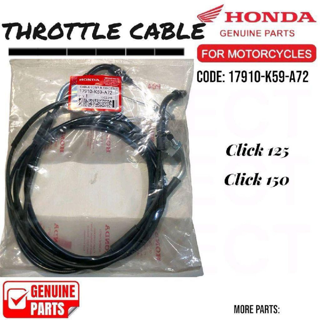 Throttle Cable Click 125i V1 V2 V3 Click 150i V1 V2 Honda Genuine ...