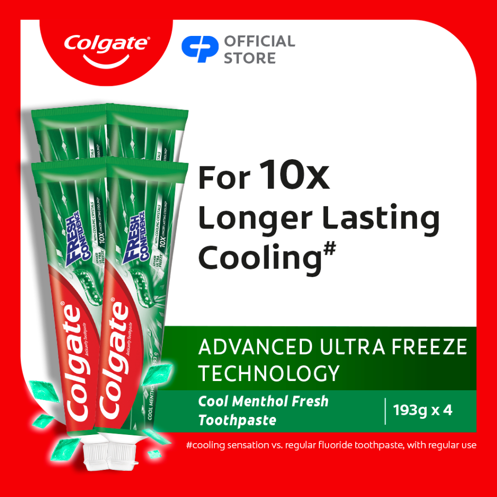 Colgate Fresh Confidence Gel Toothpaste with Cooling Crystals Cool ...