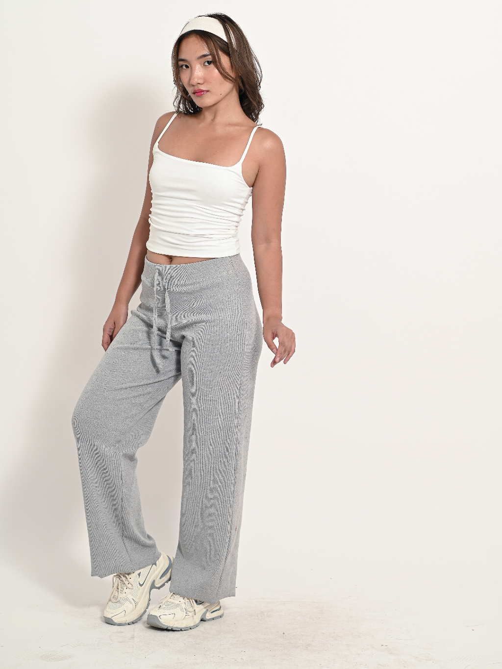 Calliah Marie Makapal Ribbed Fabric HIgh waist straight cut drawstring ...