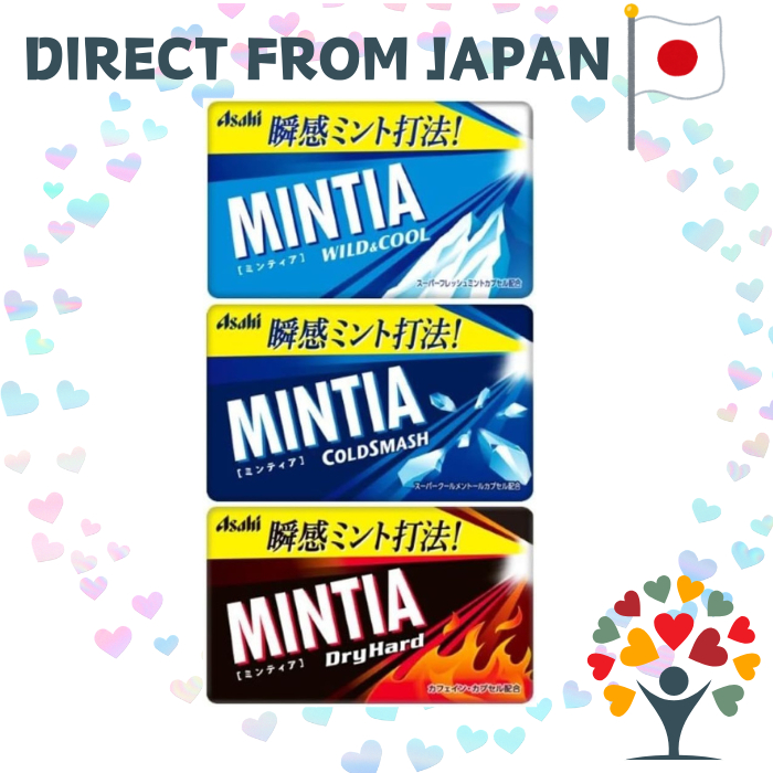 Asahi Group Foods Mintia Mint Series 3 types Wild & Cool /Cold Smash/Dry Hard 50 pellets 【Direct ...