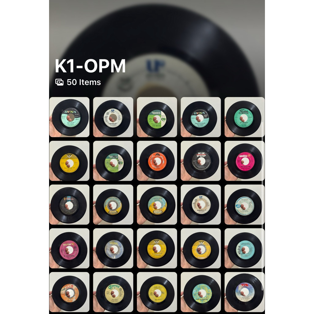 Vintage 45rpm Box K1-OPM Vinyl Records | Shopee Philippines