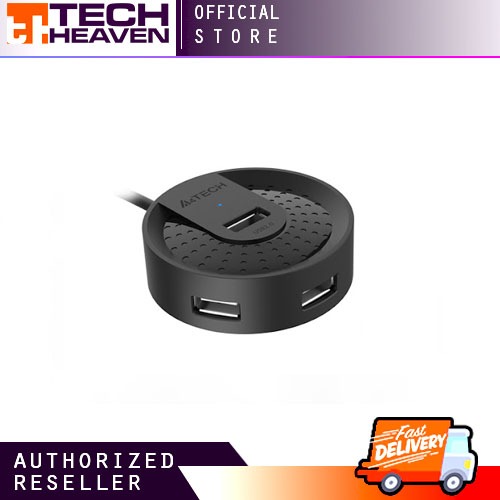 A4TECH USB HUB-20 2.0 4-PORTS / 480MBPS/ 500mA (BLACK) | Shopee Philippines