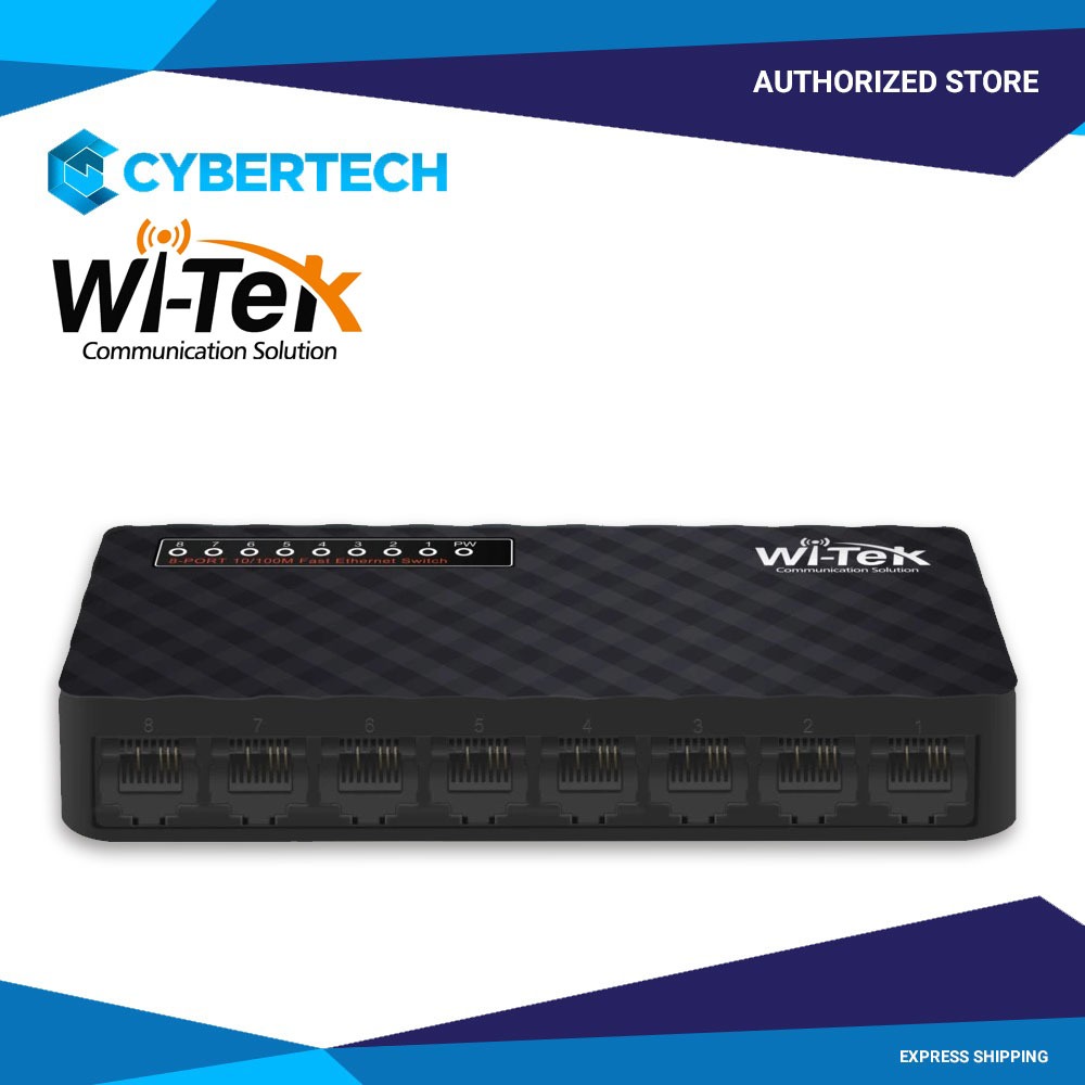 Witek WI-SF108 8 Port 10/100MBps Desktop Switch | Shopee Philippines