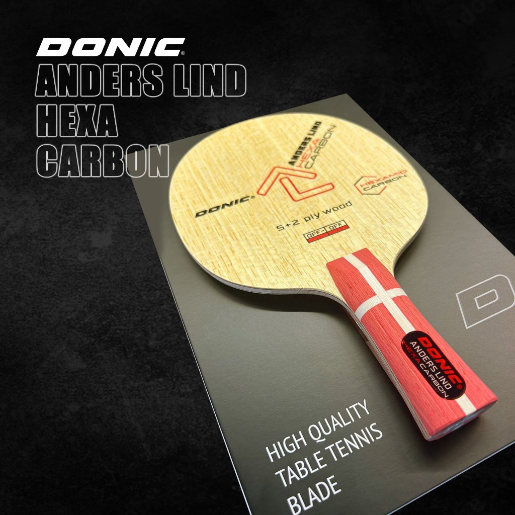 Donic Anders Lind Hexa Carbon 5+2 88g Blade Authentic Donic table ...