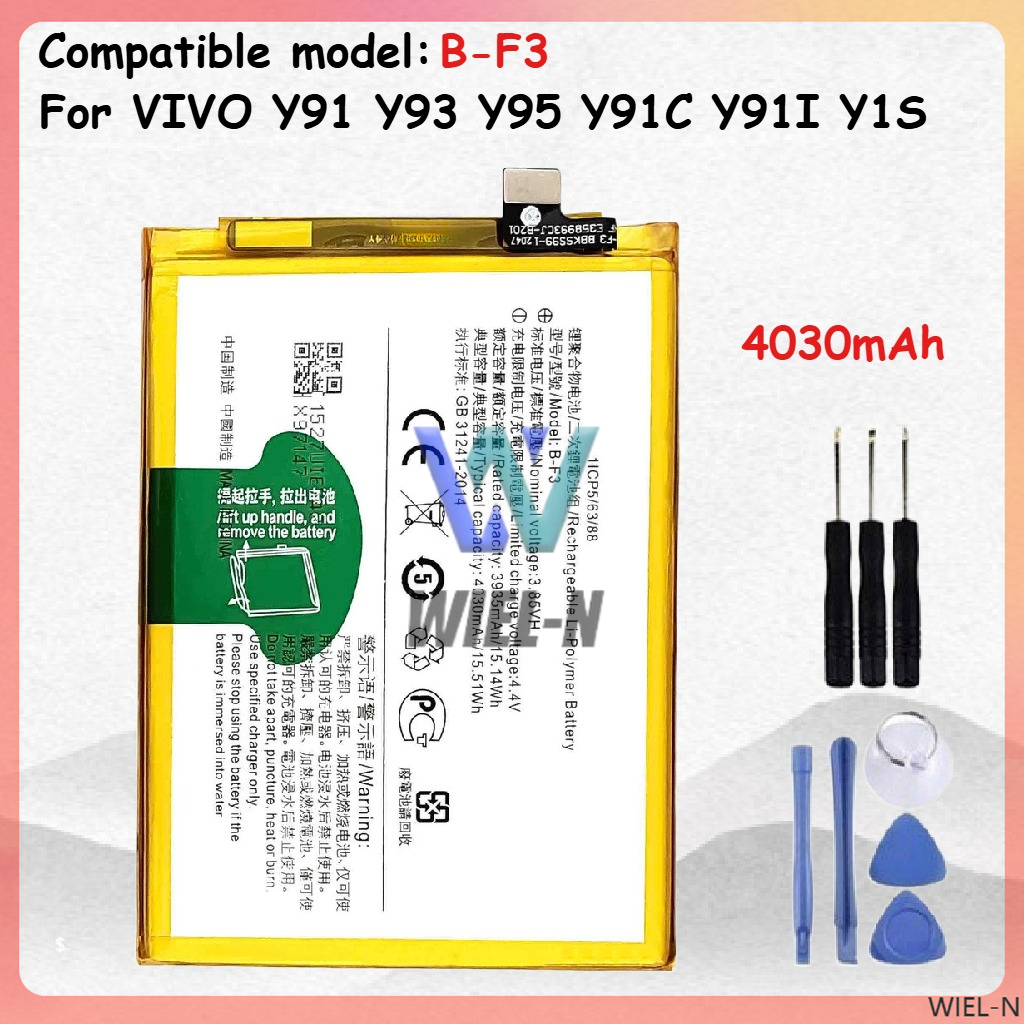 B-F3 for VIVO Y91 Y93 Y95 Y91i built-in battery capacity 4030mah ...