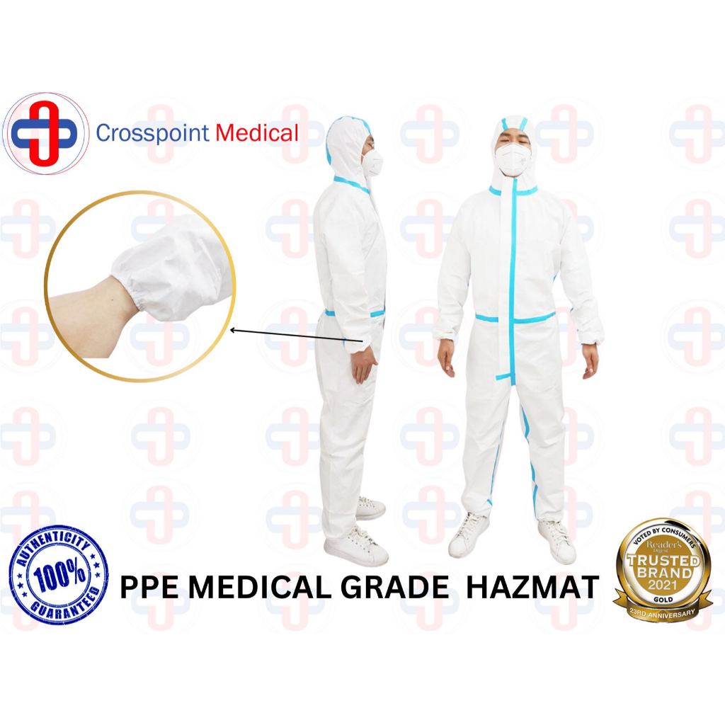 Crosspoint PPE Suit Hospital Full Protection Clothing Isolation Gow ...
