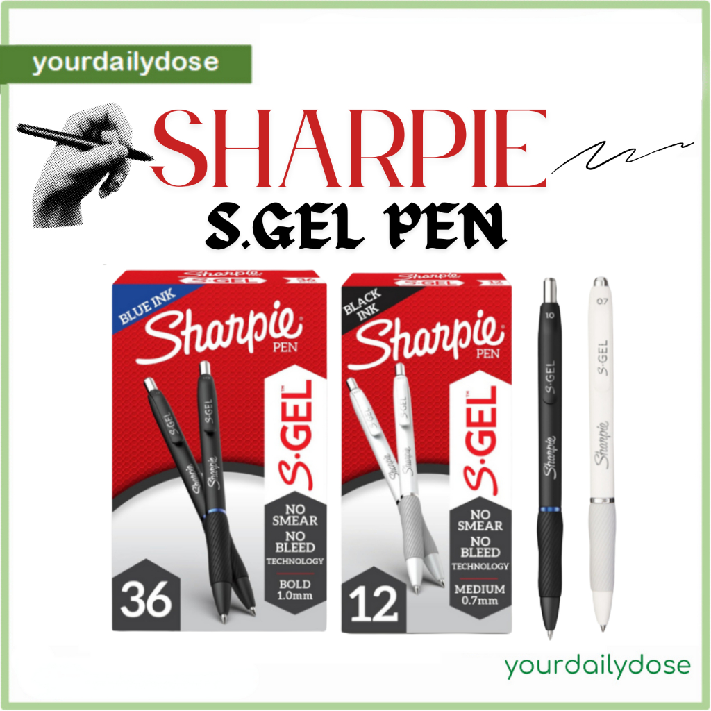 SHARPIE S.GEL PEN STYLO 0.7mm & 1.0mm (PER PCS) | Shopee Philippines