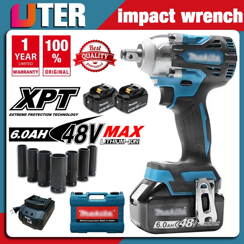 48V Electric Impact Wrench Brushless Impact Wrench Cordless Power Tools ...
