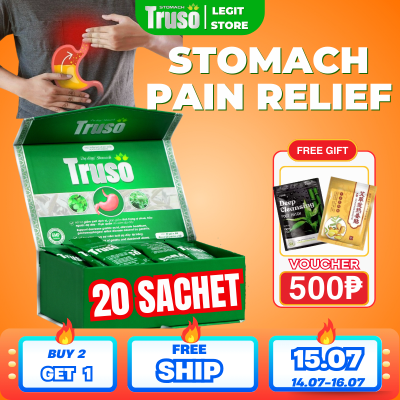 TRUSO Herbal Stomach Relief – 30 Sachets for Ulcer, GERD, Acid Reflux ...