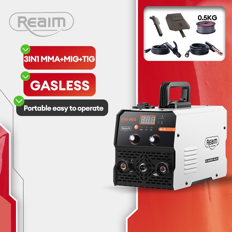 REAIM Welding Machine Inverter Portable IGBT Gasless Welder MMA TIG ...