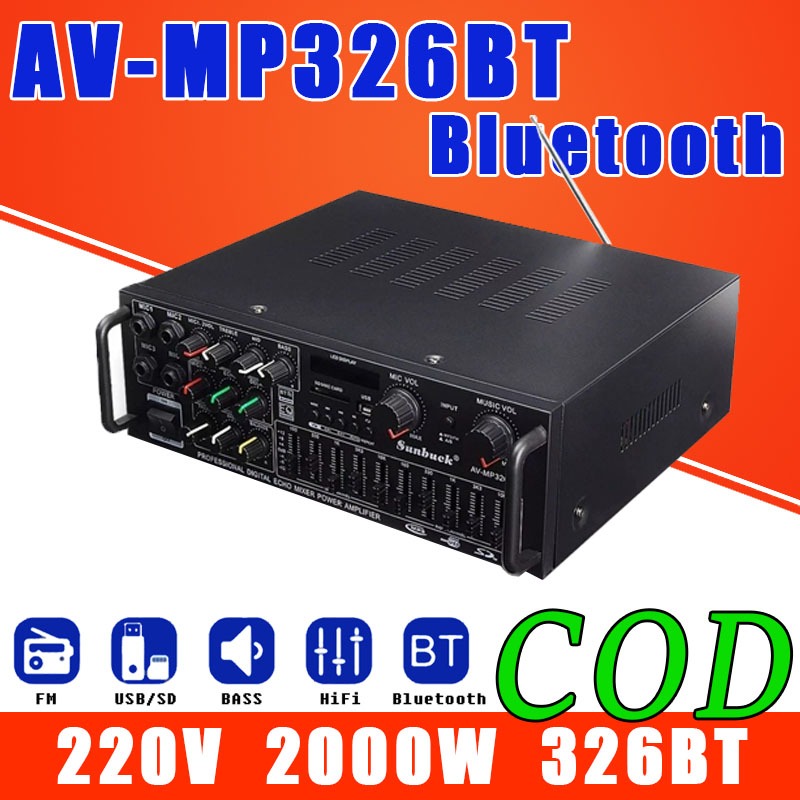AV-MP326BT tunog audio amplifier bluetooth amplifier 2ch eq eq wireless ...