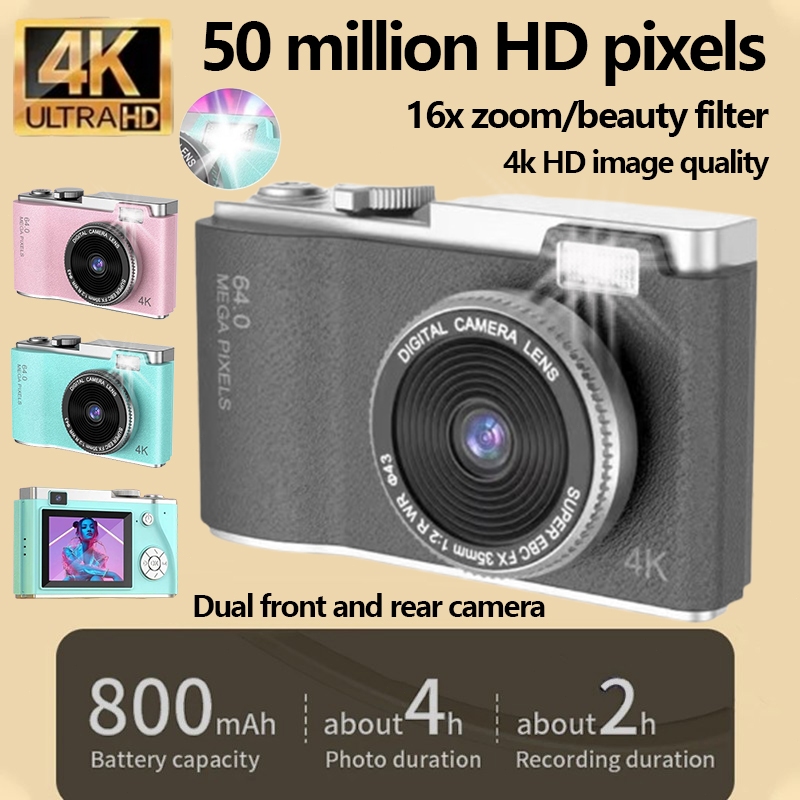 4K Digital Camera For Photography 50 Milion HD Pixels CCD Digicam For ...