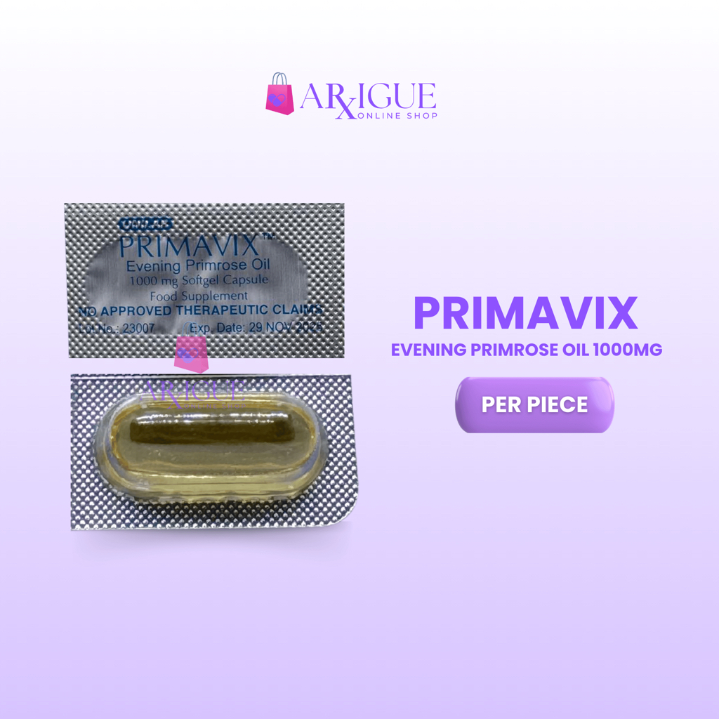 PRIMAVIX Evening Primrose Oil 1000mg capsule - P28 per capsule | Shopee ...
