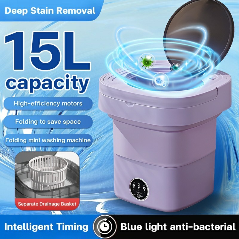 portable washing machine large capacity folding washing machine mini ...