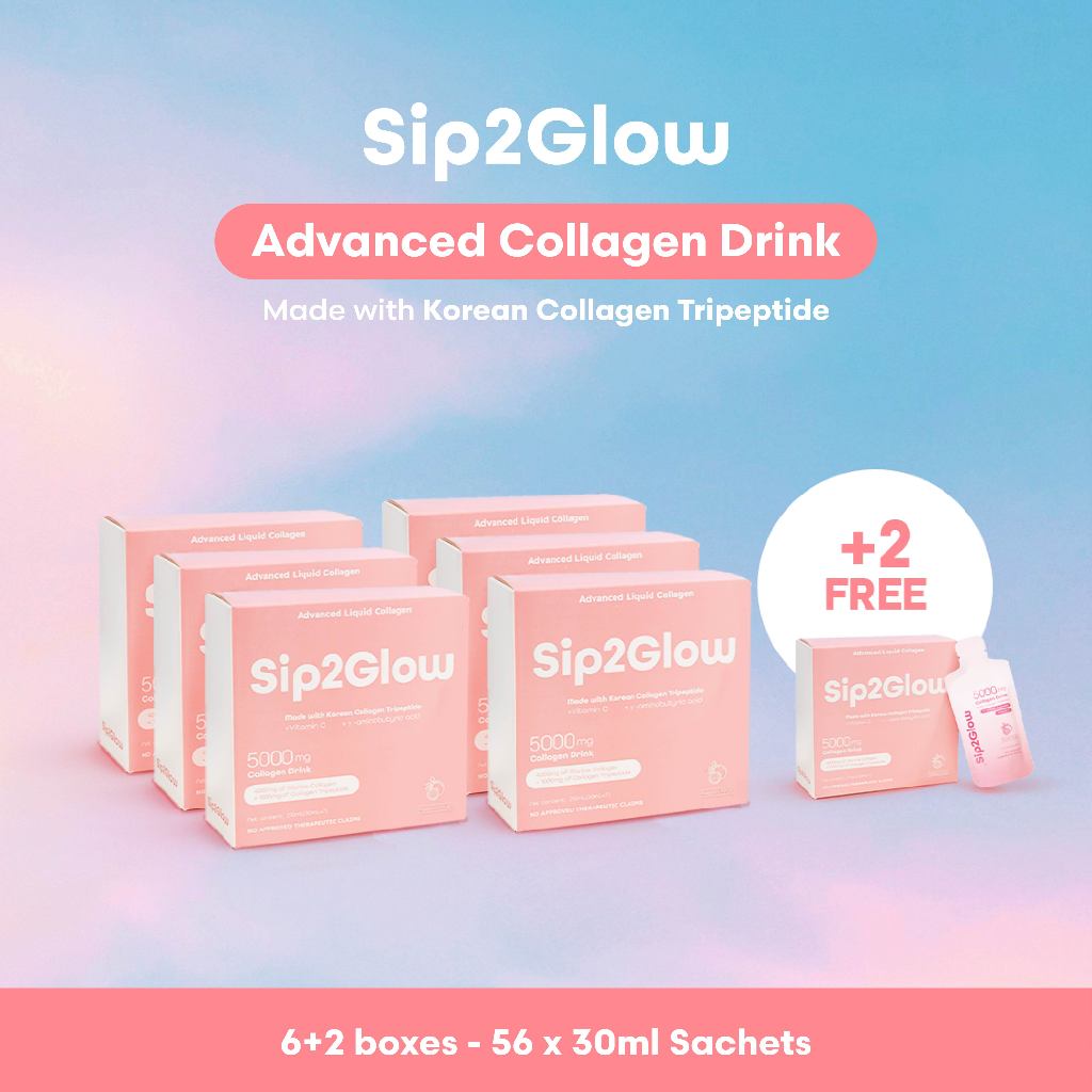 [B6G2] Sip2Glow Advanced Collagen Drink with Korean Collagen Tripeptide ...